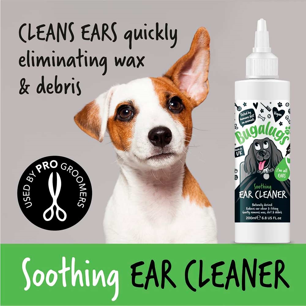 Bugalugs Vegansk Soothing Ear Cleaner Ørerens til Hunden