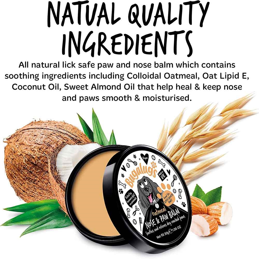 Bugalugs Vegansk Oatmeal Nose & Paw Balm På Bøtte