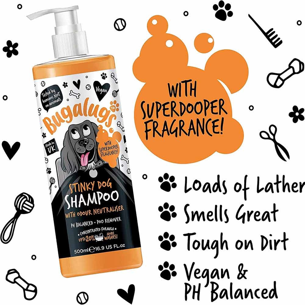 Bugalugs Vegansk Hundeshampoo Stinky Dog