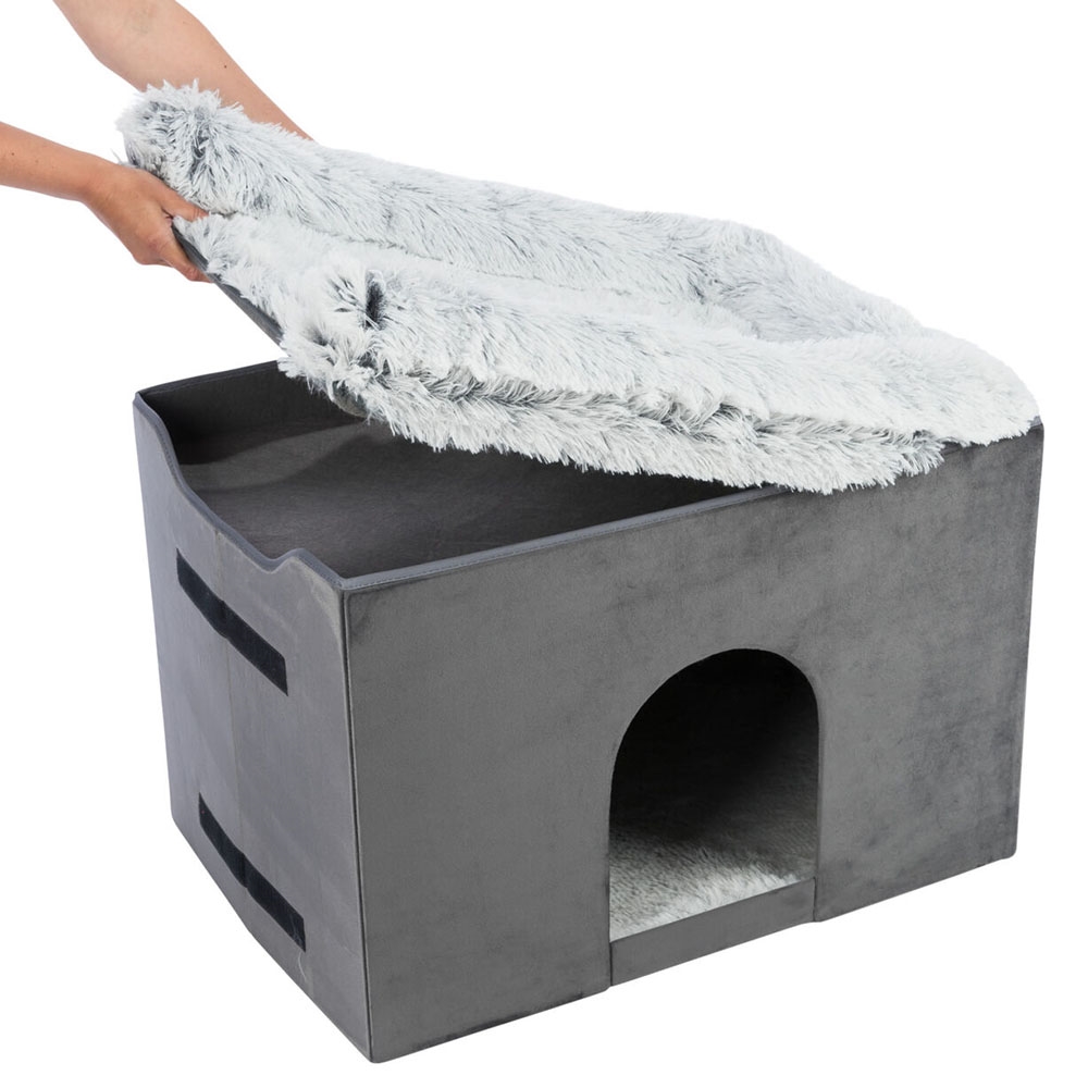 Trixie Harvey Hundehule Med Trappe og Førstesal Op Til 20 Kg Hund