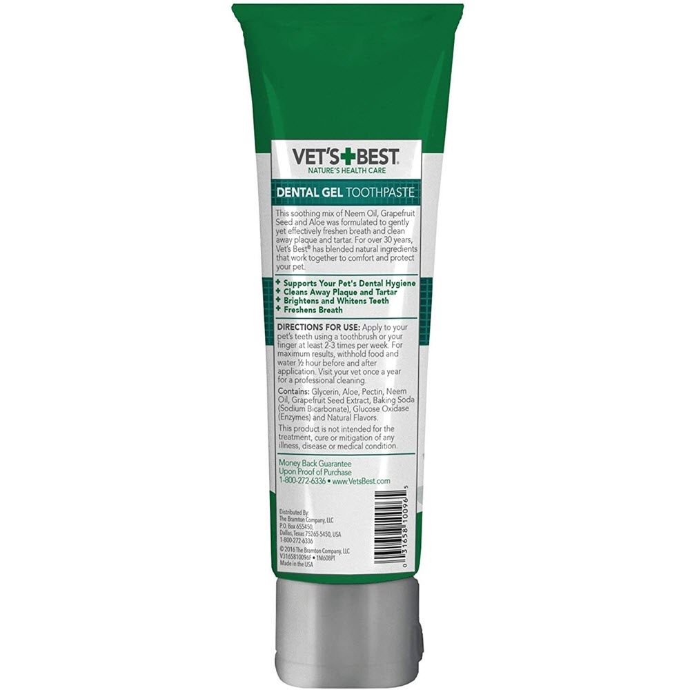 Vets Best Dental Gel Toothpaste Hundens Luksus Tandpasta